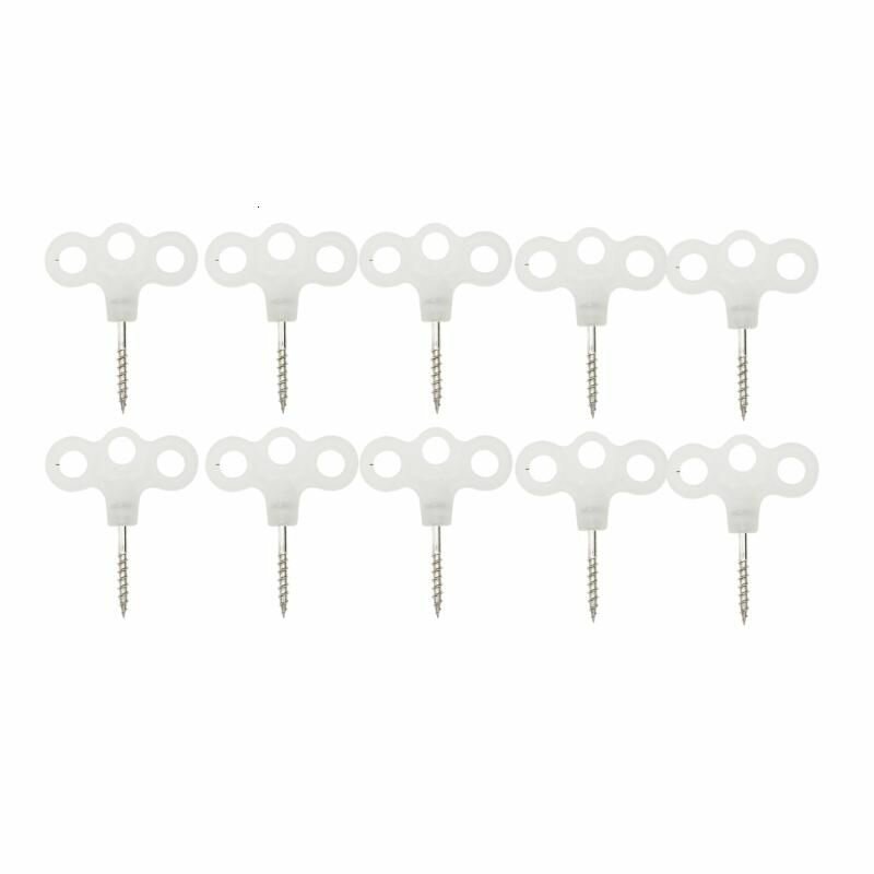 Грунтовые крючки для палатки, Белый светящийся