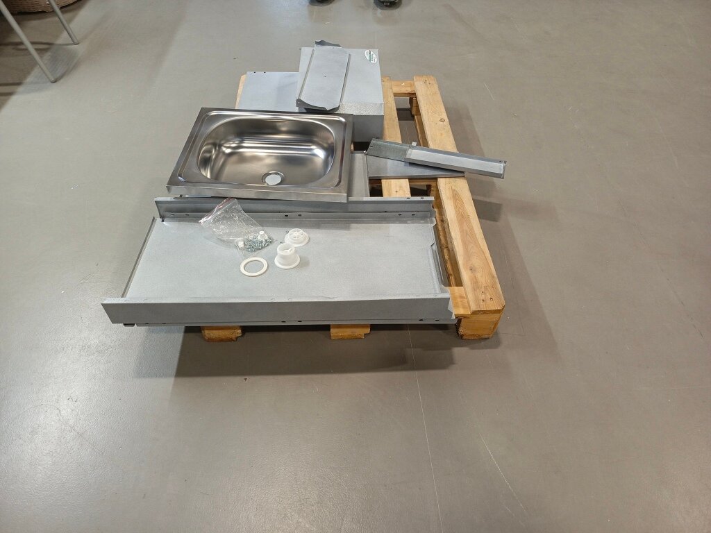 Умывальник чистюля бак полимерное покр. без ЭВН+мойка нерж. аквамикс (1456139)