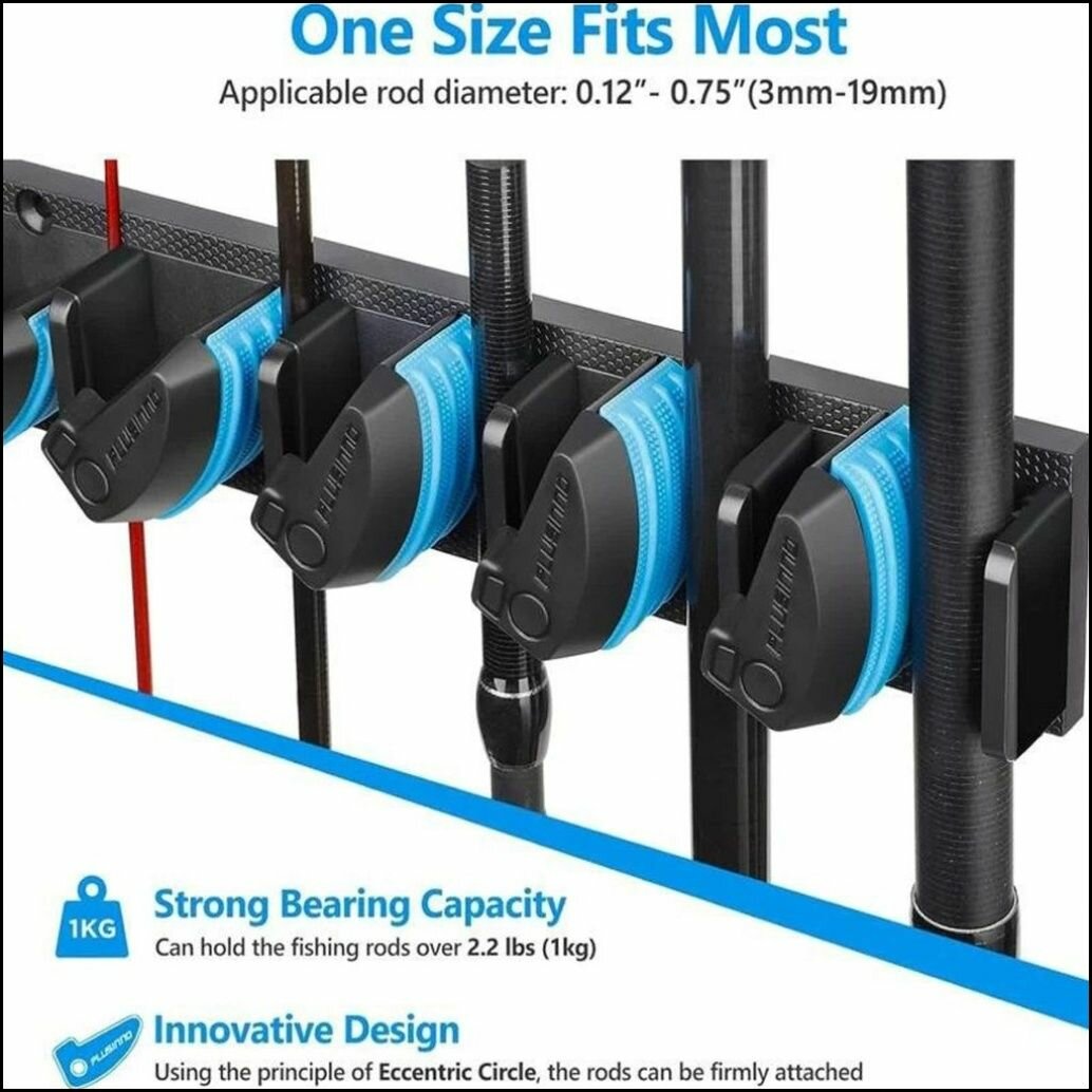 Эксклюзивный кронштейн для настенного монтажа удилищ