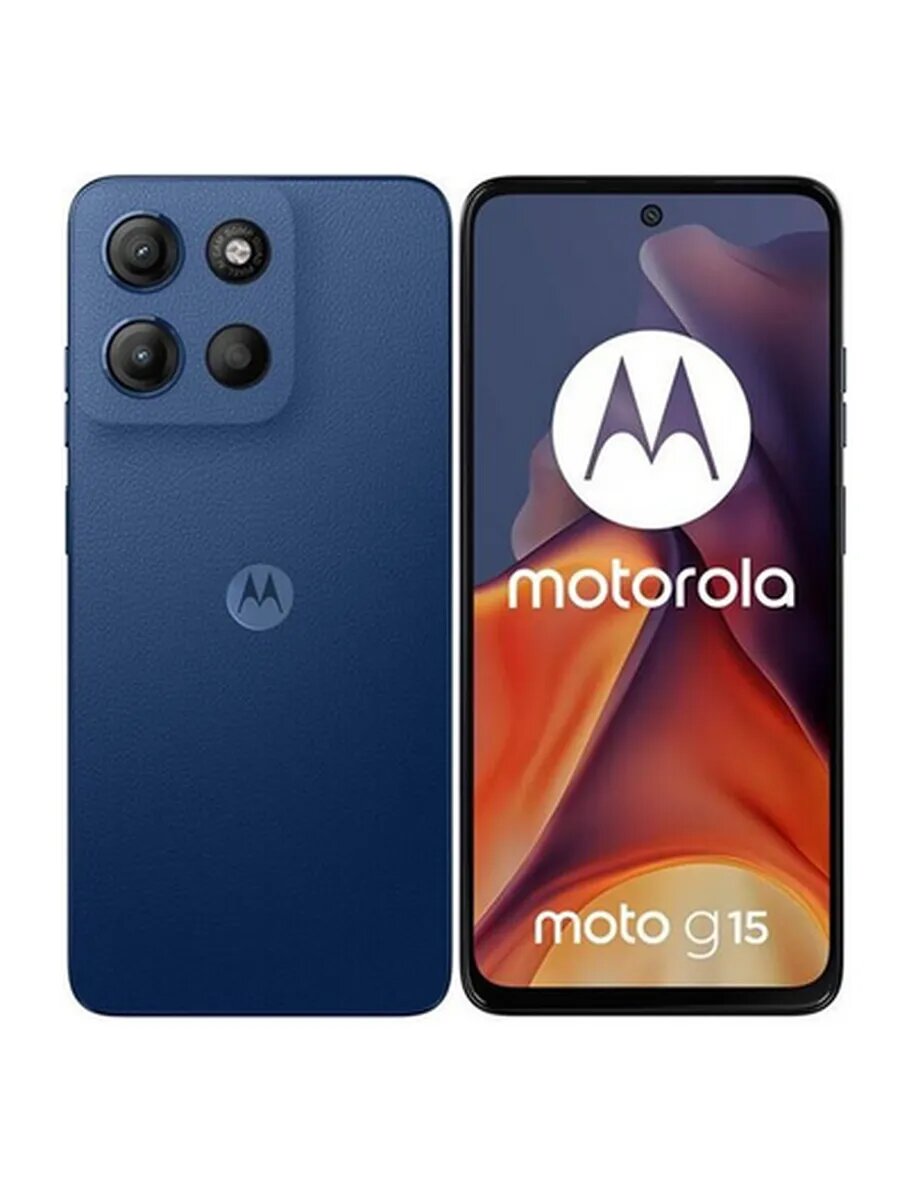 6.72" Смартфон Moto G15 XT2521-1 LTE 8+256 ГБ синий РСТ