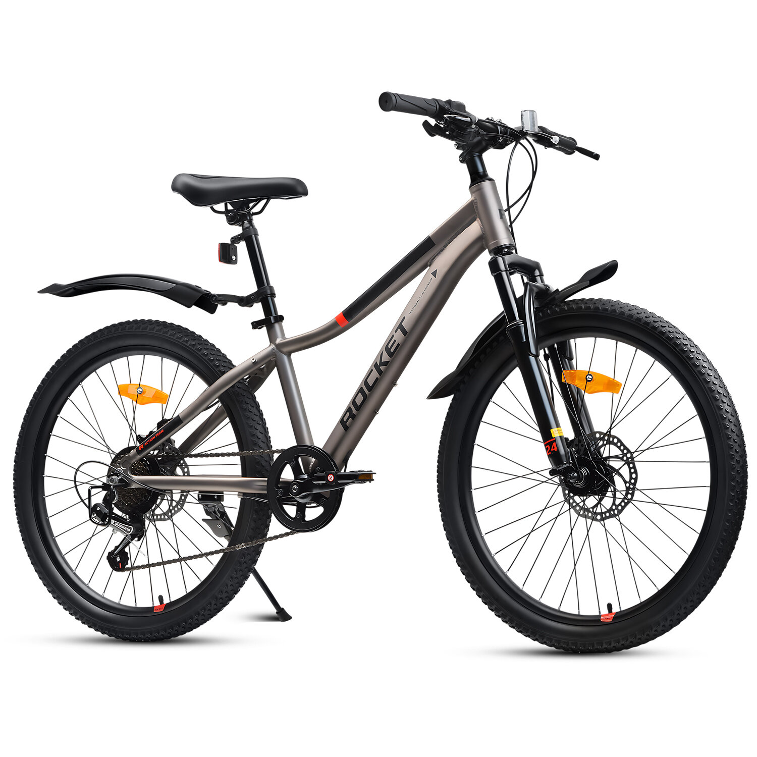 Велосипед 24" Rocket Teen Pro 24, подростковый, 7 скоростей, рама 13". Рекомендуемый рост: 130 – 145 см.