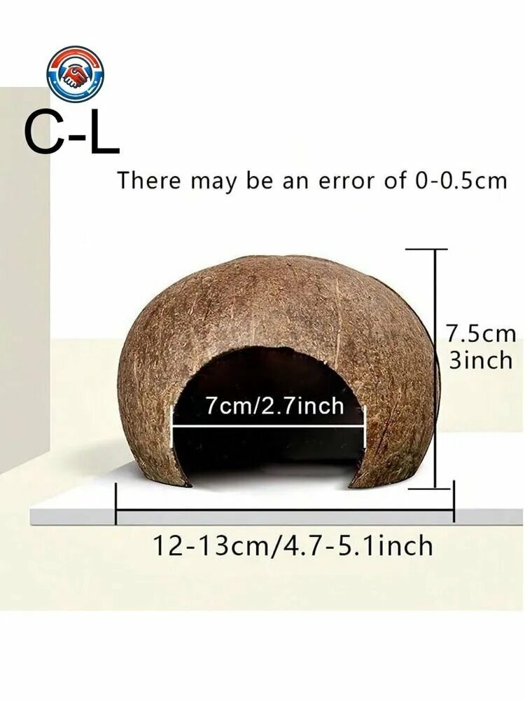 Экологичный кокосовый домик для хомяка, природное гнездо из кокосовой скорлупы с деревянными лестницами, уютное убежище для грызунов, природный тропический уголок в клетке