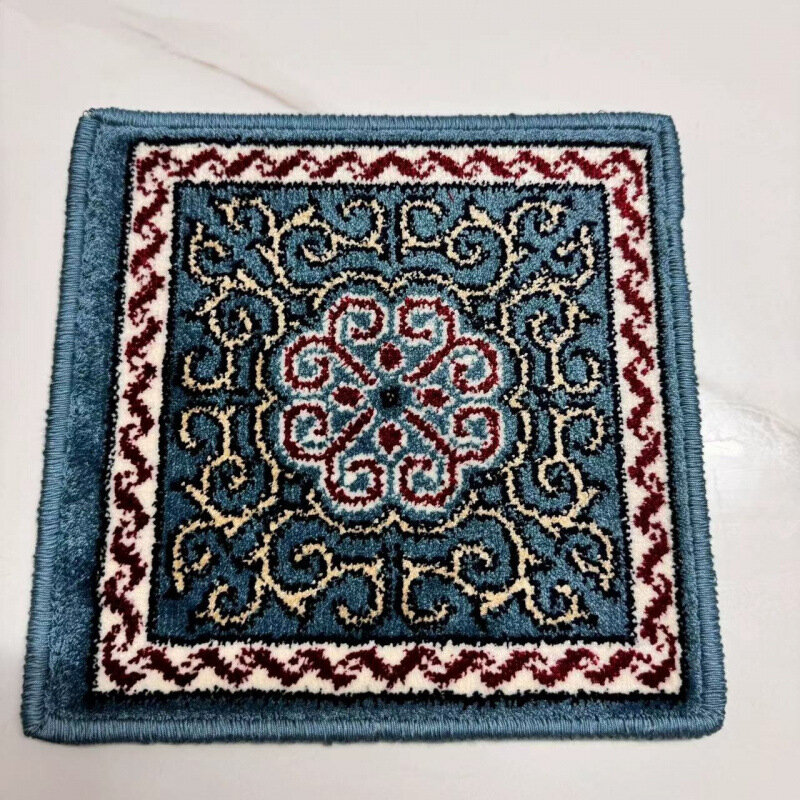 Коврик для ковра Синьцзян Хэтянь Этнический стиль Ковер для спальни Европейский стиль Гостиная Шерсть Шелк Хлопок Прикроватный круглый диван Кофейный столик