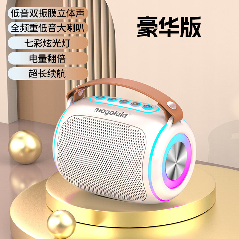 Беспроводная Bluetooth-колонка с высокой громкостью, длительным временем работы от батареи, мощными басами, подходит для использования дома и на улице, удобна для переноски, обеспечивает высокое качество звука.