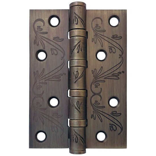 Петли дверные универсальные Adden Bau 100X70X2.5 4BB FLO ANTIC BRONZE, Ант. бронза, б/короны, 1шт