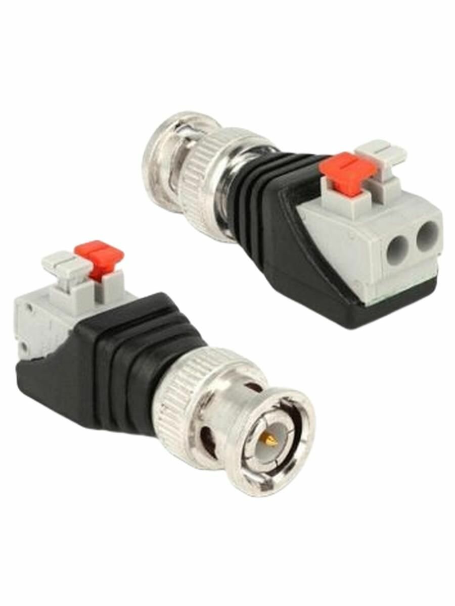 Коннектор разъем TS BNC штекер с клеммной колодкой, самозажим (10 штук)