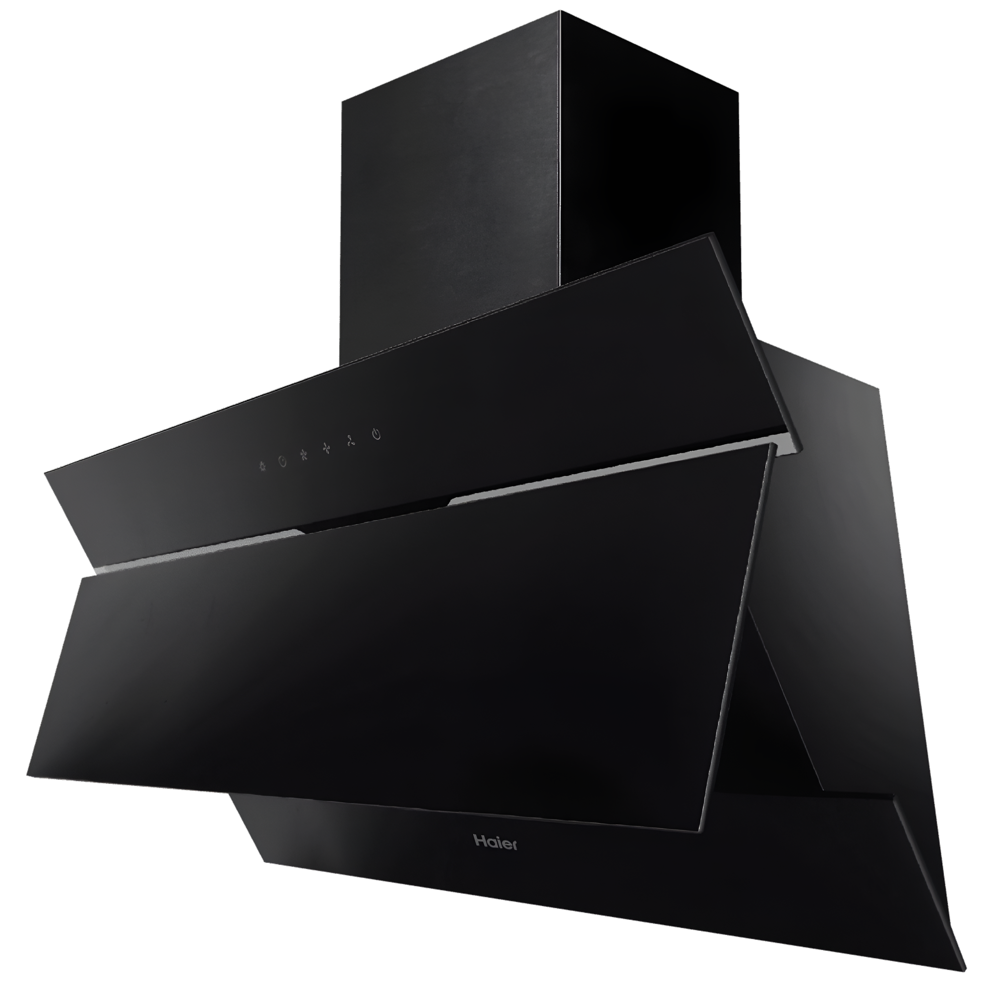Наклонная вытяжка Haier HVX-W992GBA, цвет черный, максимальная производительность 1000 куб м/час