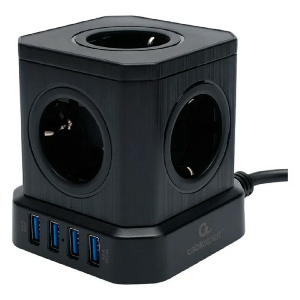 Сетевой фильтр Cablexpert TWR-5-U4-B-3