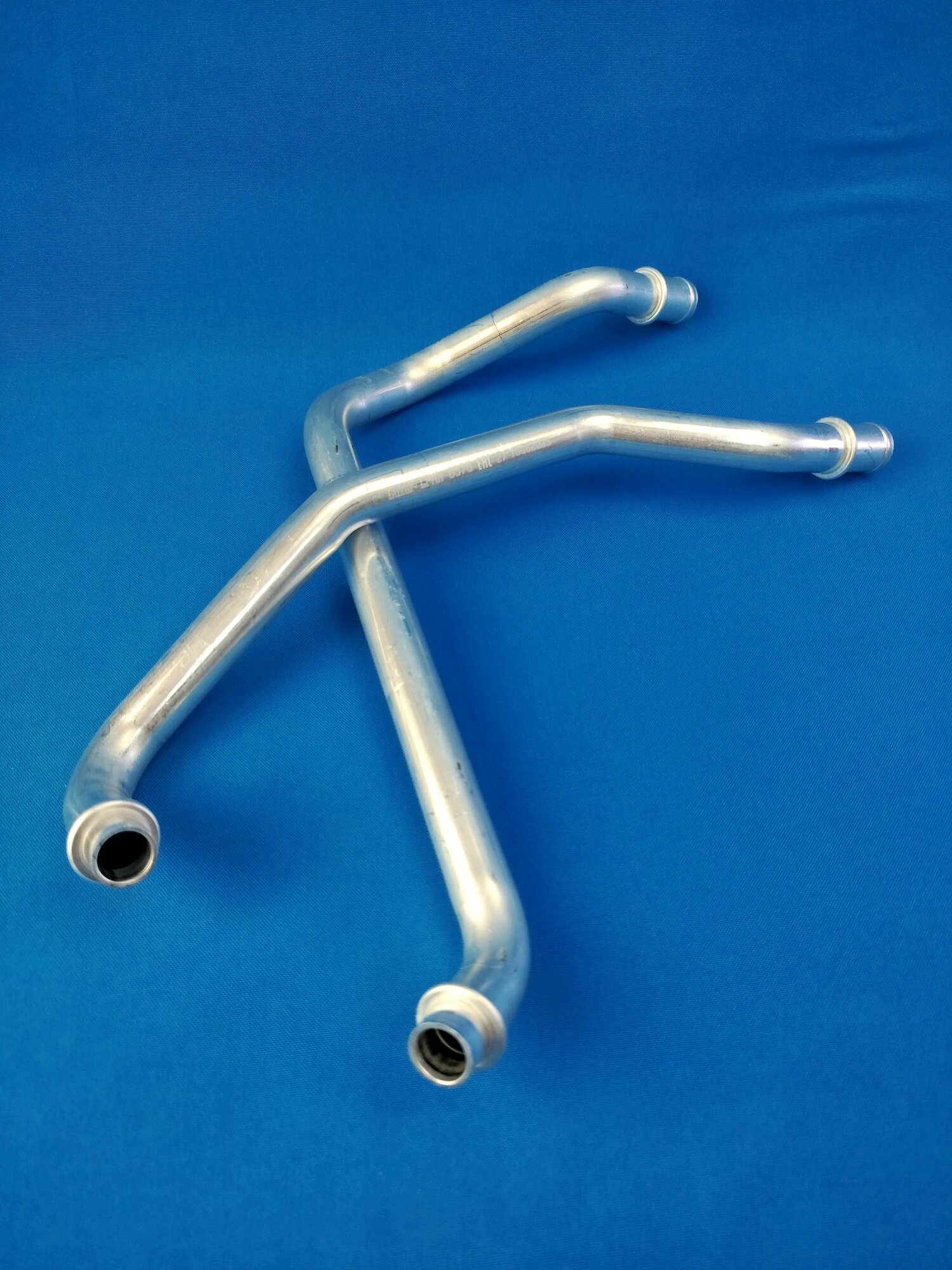 Патрубки печки (к-т) "LUZAR" для а/м Веста 15-> (2шт) алюминий