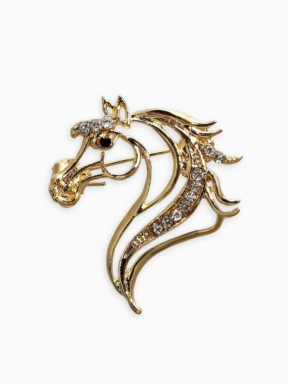 Брошь, стразы