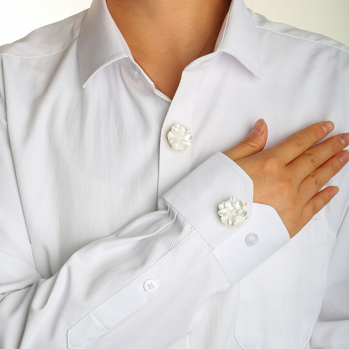 Накладки декоративные клипсы для пуговиц, Роскошная крышка на пуговицах, Аксессуары для рубашек к платью 2 Шт