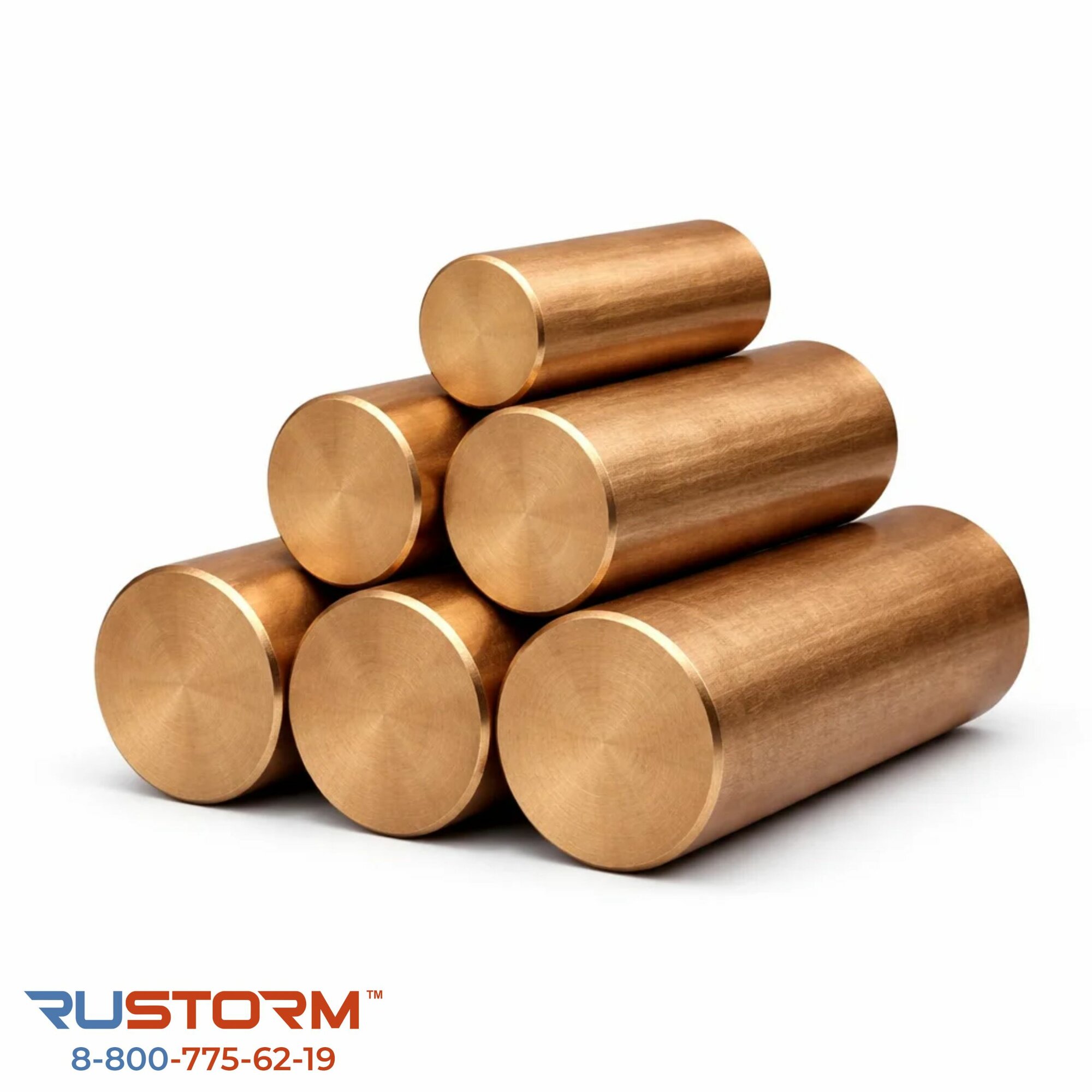 Круг бронзовый 6х50 мм БрОФ 6,5-0,15 заготовка (пруток, стержень)