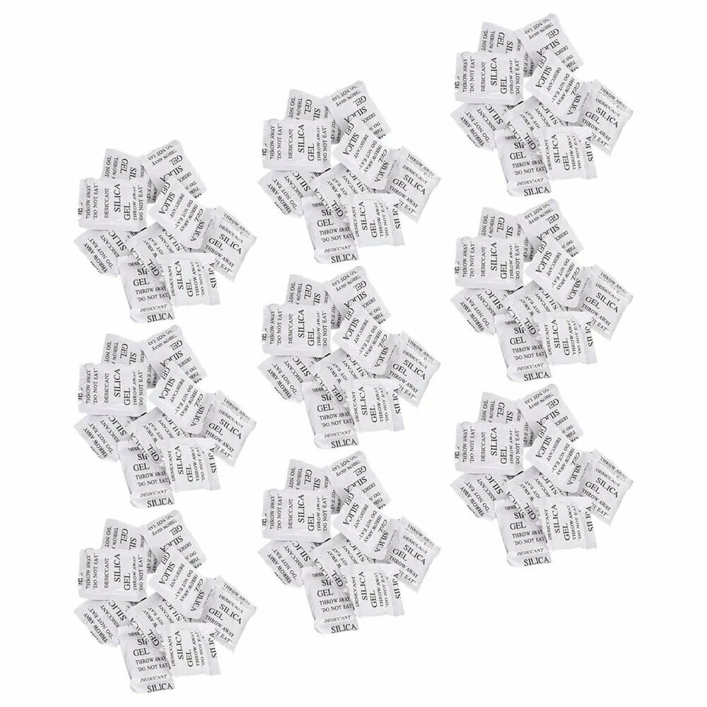 Влагопоглощающие Мешочки, 100 Штук, Для Ящиков, Прозрачные, Силикагель
