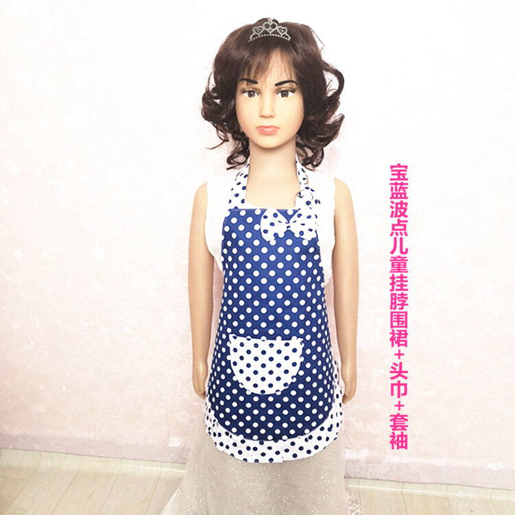 Бесплатная доставка, набор фартуков для детского сада, игровое представление, чистый хлопок, милый Хань Бэйэр И, рисование, реверсивные детские