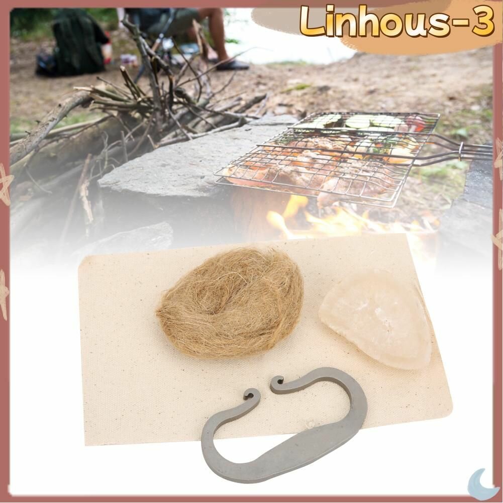 Металлическая искра, огниво и карбоновая ткань, инструменты для outdoor