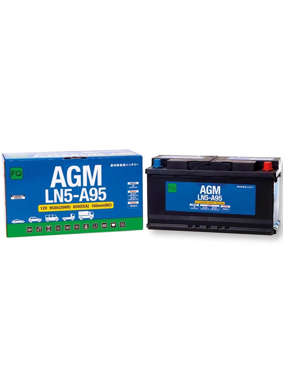 Аккумулятор FQ AGM LN5-A95 12V 95Ач обр. пол.