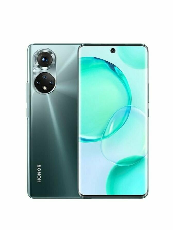 Honor Смартфон HONOR 50 12/256 ГБ Global Мобильные телефоны Global поддержка NFC Google Зеленый