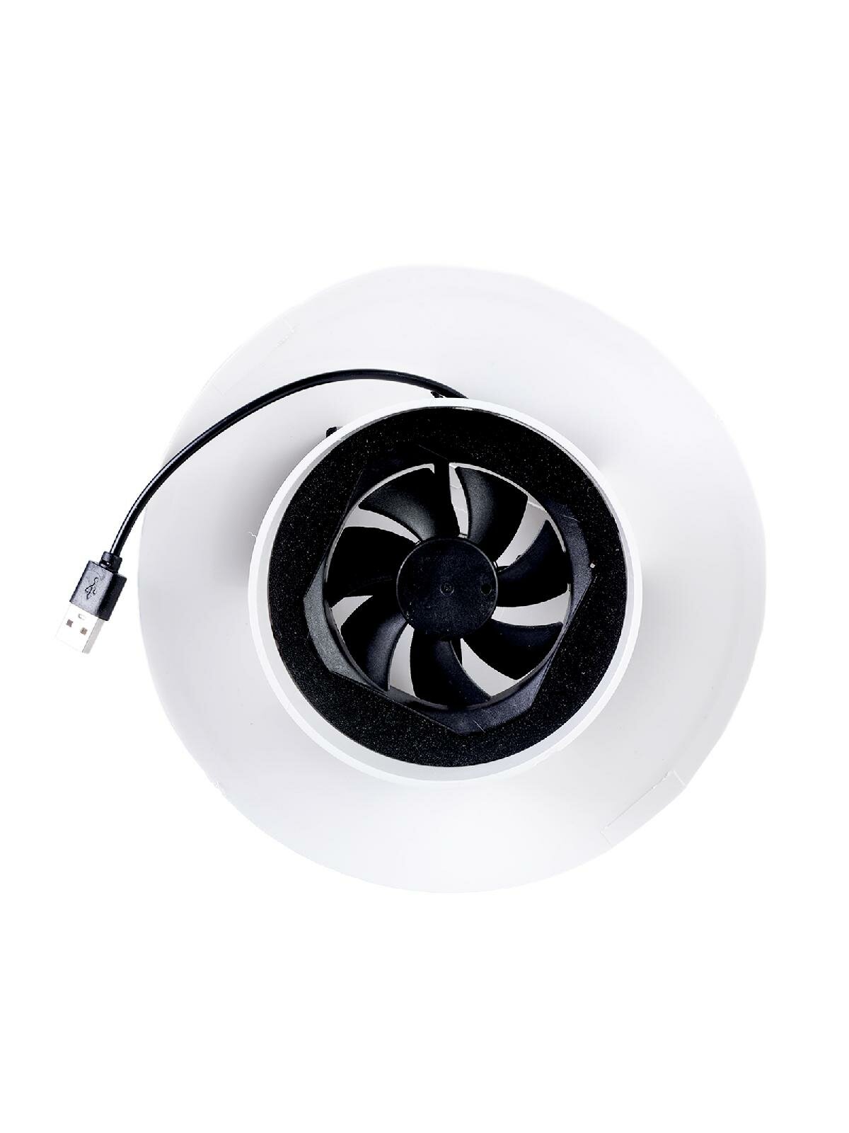 Вытяжной вентилятор с непромокаемой крышкой USB 110 мм