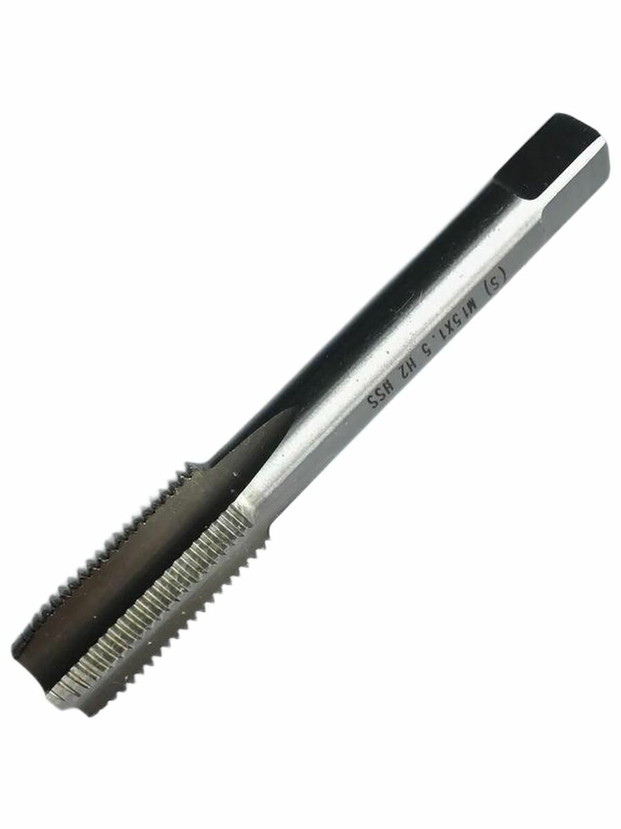 Метчик м/р с левой резьбой, М15х0.75, DIN371 HSS6542, комплект 1 шт, FUDO.