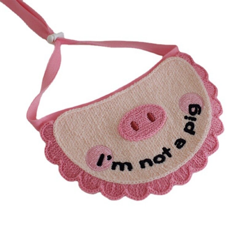 Полотенце Со Слюной, Зоотовары, Принадлежности Для Украшения Свиней, Вязаное Полотенце, Шарф Для Собак, Шейный Платок Для Домашних Животных, Шарф, Моющиеся Нагрудники