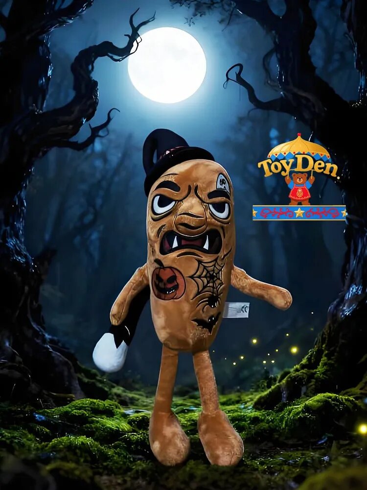 Мягкая игрушка стикмен Хэллоуин 40 см: забавный палочник с большими глазами