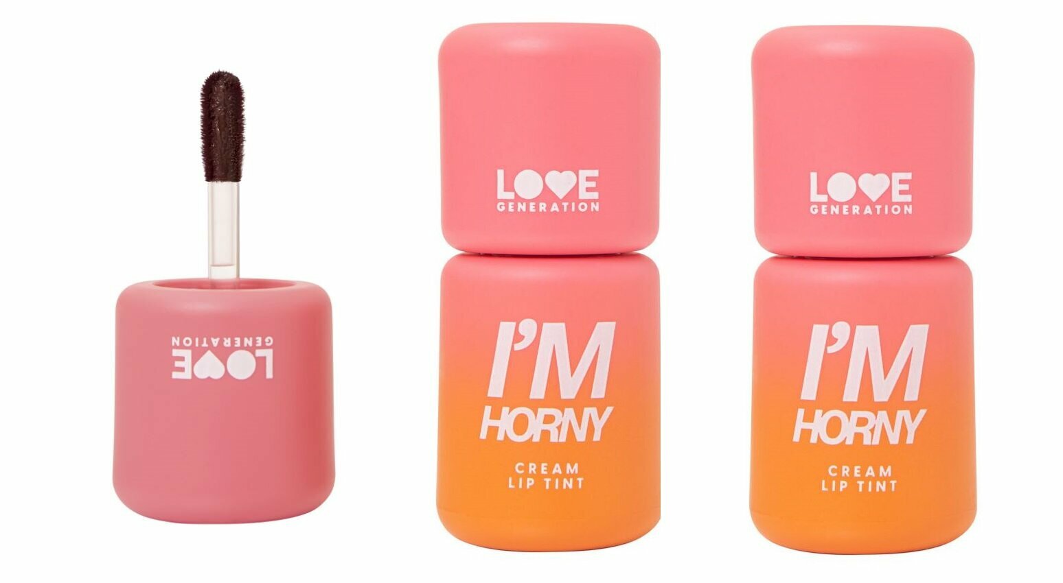 Тинт Love Generation кремовый для губ Lip Tint I'm Horny тон 07 Sugar Plum сливовый, 3 мл - 2 штуки