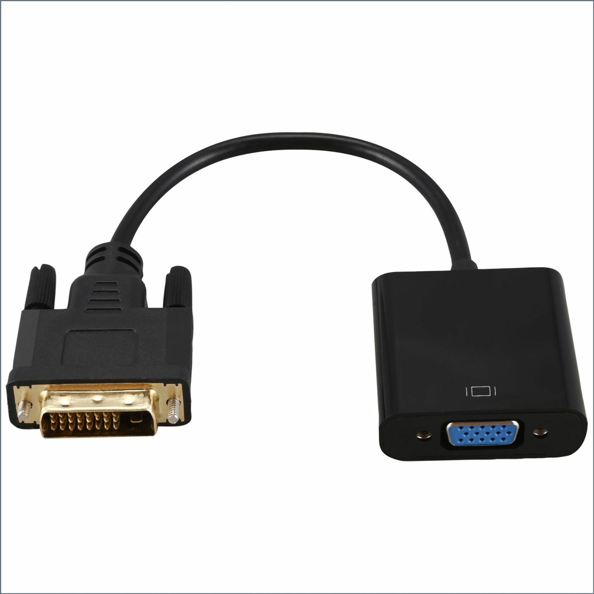Кабель-адаптер DVI-VGA 1080P DVI-D 24+1 25-контактный разъем папа 15-контактный разъем мама Видеоконвертер для отображения на ПК