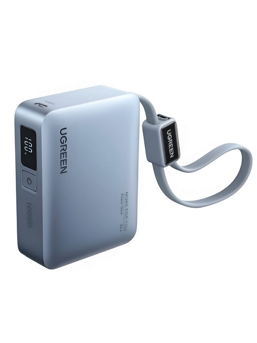 Внешний аккумулятор UGREEN PB584 (75173B) Fast Charging 10000mAh Голубой Type-C RU