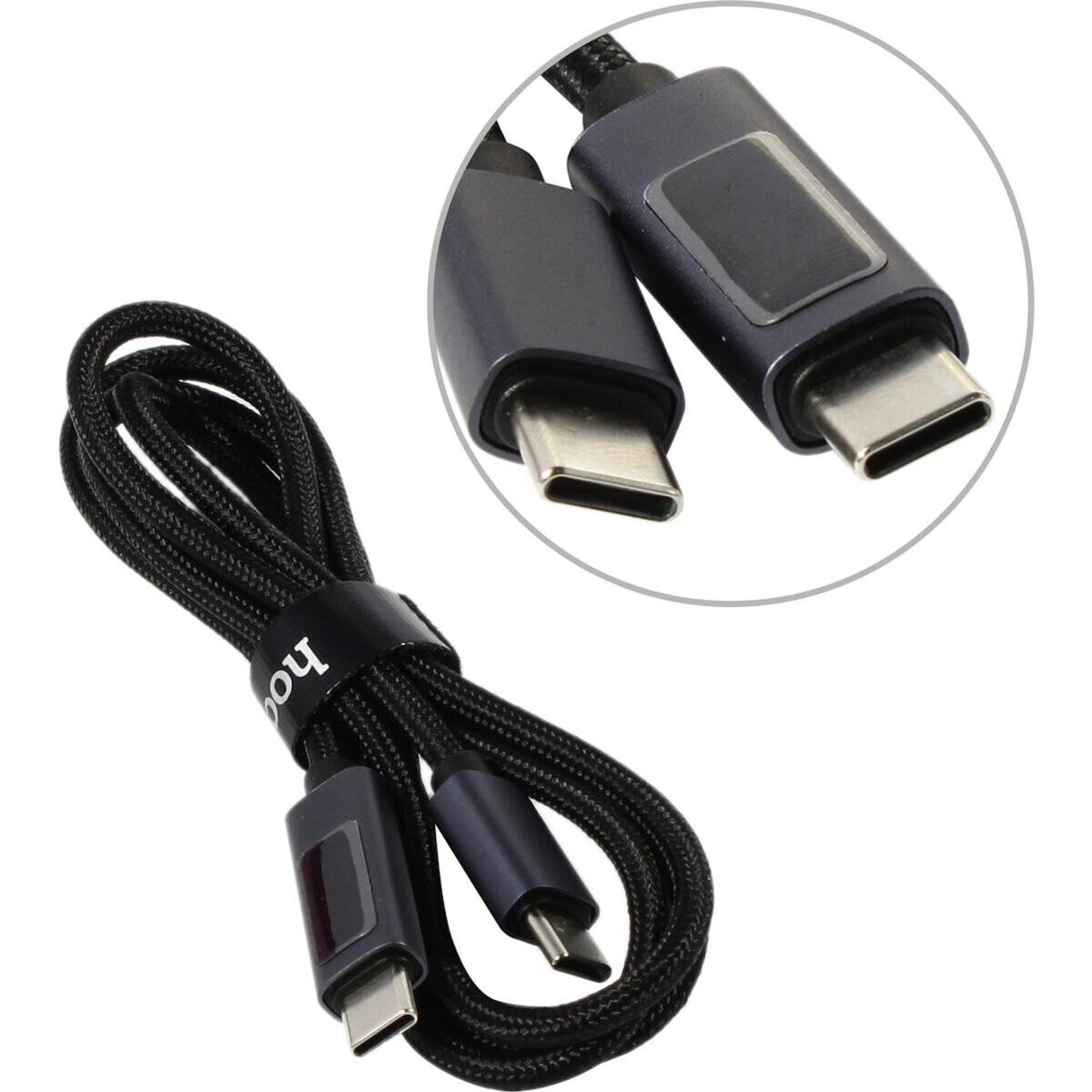 Hoco X112 Black 645577 Кабель USB-C-- USB-C 1м
