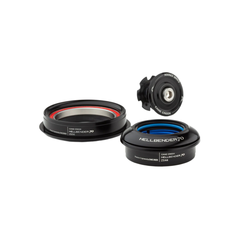 Рулевая колонка 1-1/8"-1.5" Cane Creek Hellbender 70 конусная Asmbly-TPR-ZS44/28.6/H8/ZS56/40 Black (BAA1186K)