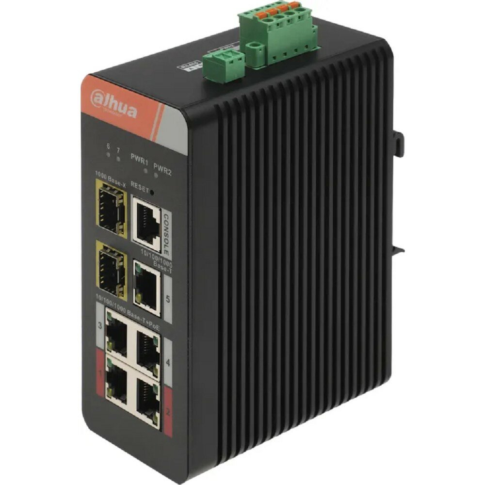 Коммутатор DH-IS4207-4GT-120 Dahua веб-интерфейс 7 портов 1000 Мбит/сек