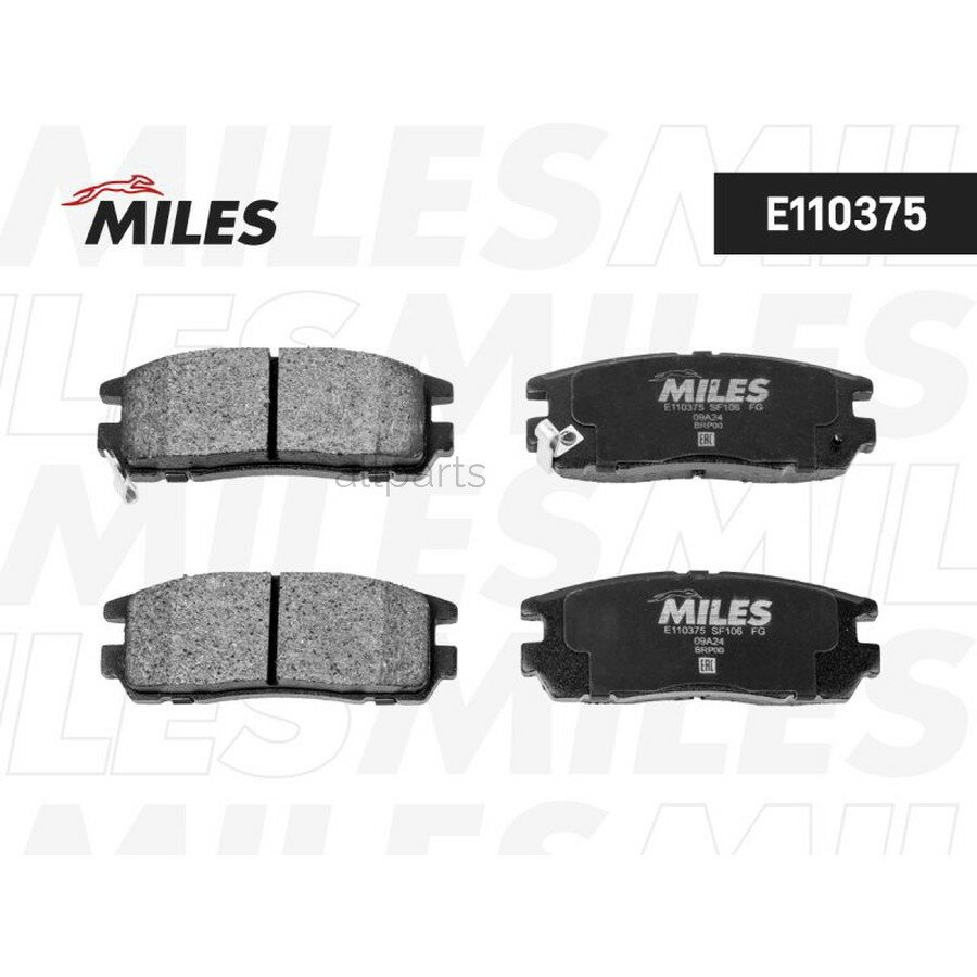 MILES E110375 Колодки тормозные GREAT WALL HOVER/ISUZU TROOPER/OPEL FRONTERA/MONTEREY задние