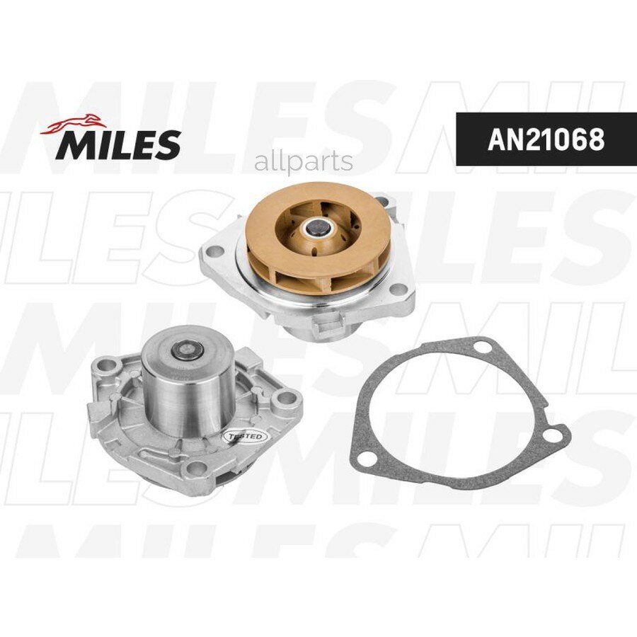 MILES AN21068 Насос водяной OPEL ASTRA H/INSIGNIA/FIAT DOBLO 1.6D-2.0D