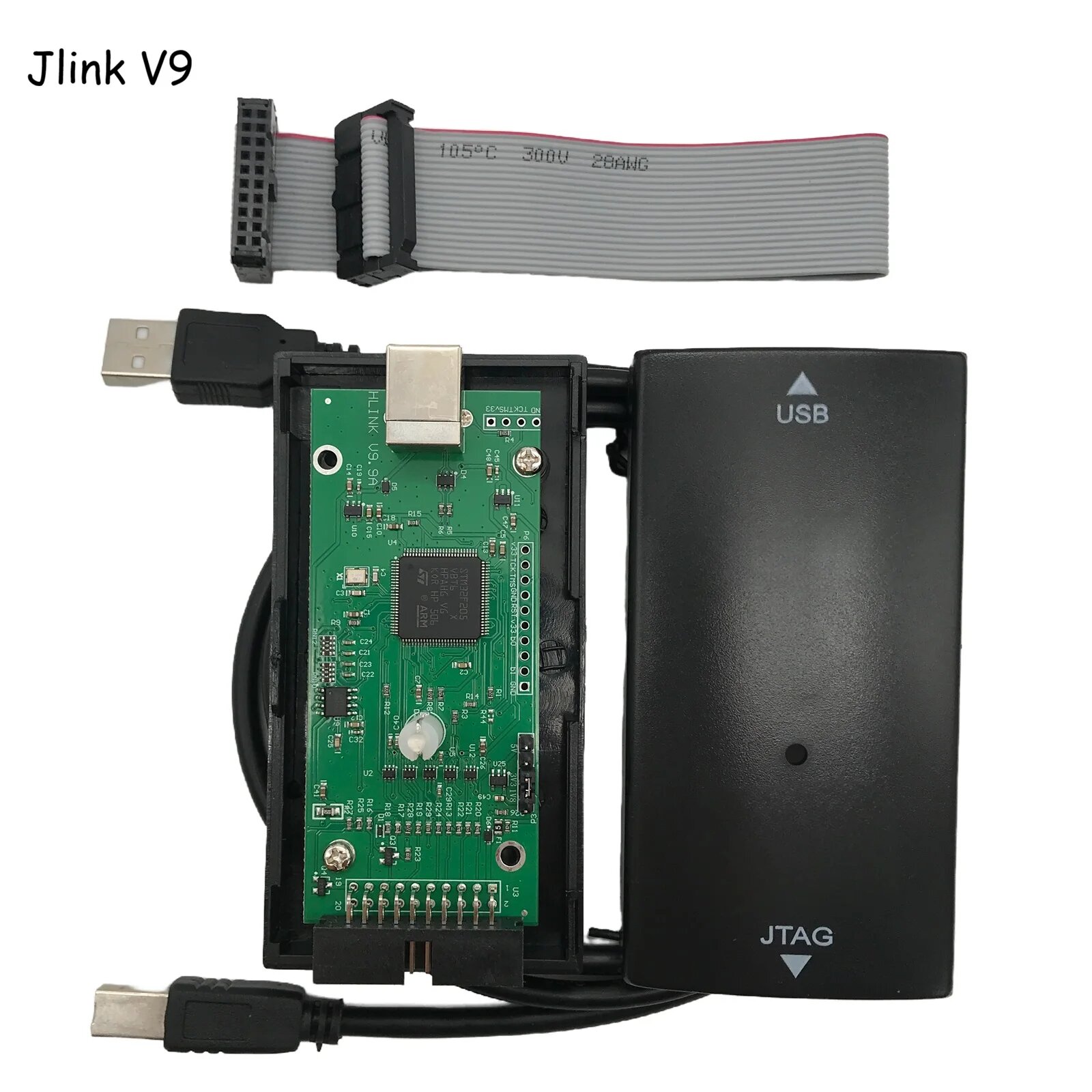 Для J-Link V9 JLink V9 JTAG SWD USB ARM Эмулятор Отладчик Программатор JTAG STM32 STM MCU Поддержка новейшего программного обеспечения