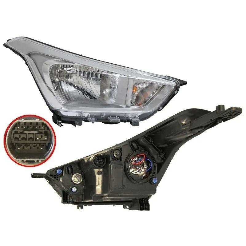 Фара SAT ST-121-1111R Hyundai Creta 15-20 справа/ Галоген/ С электрокорректором