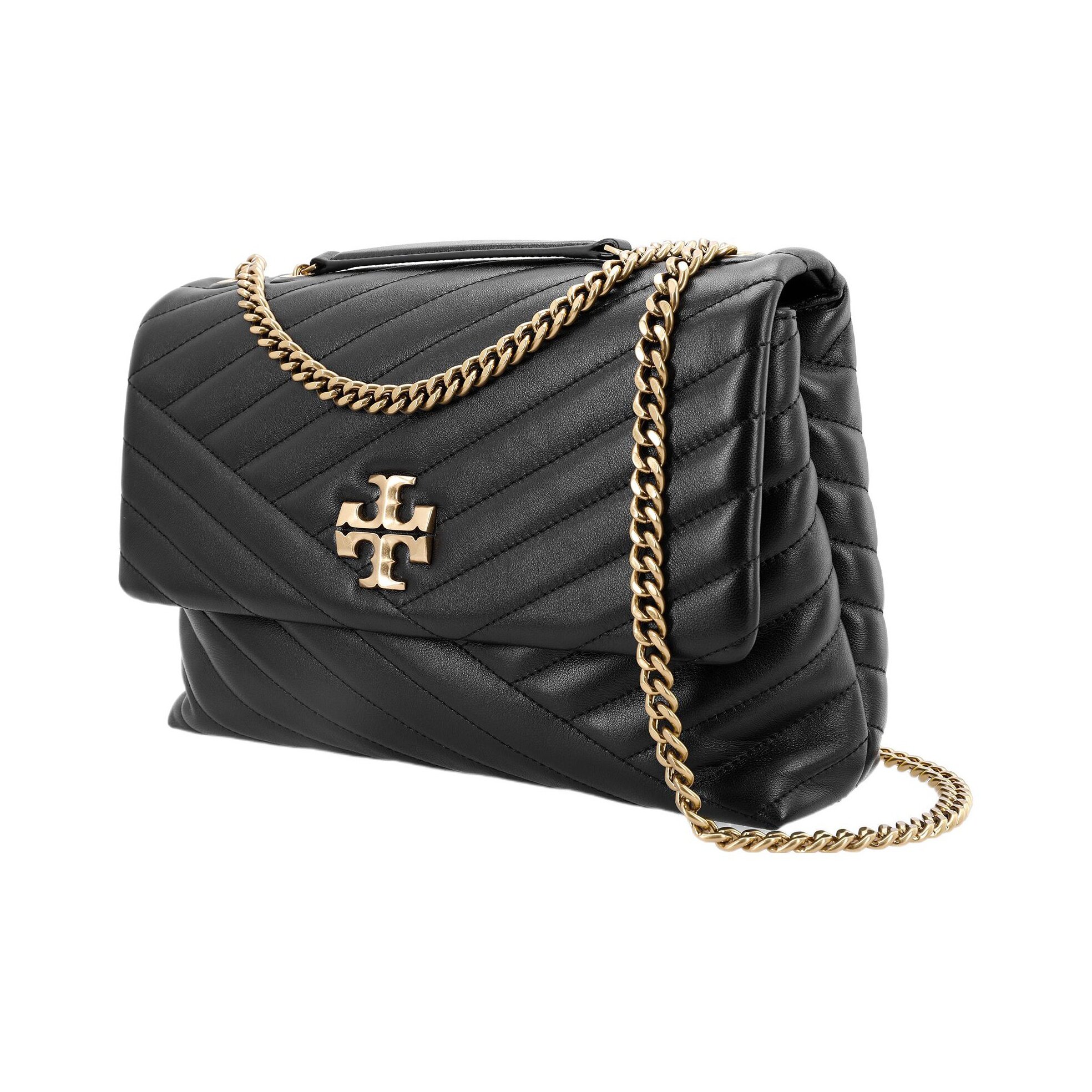 Сумка Tory Burch Kira, фактура матовая, черный — фото 1