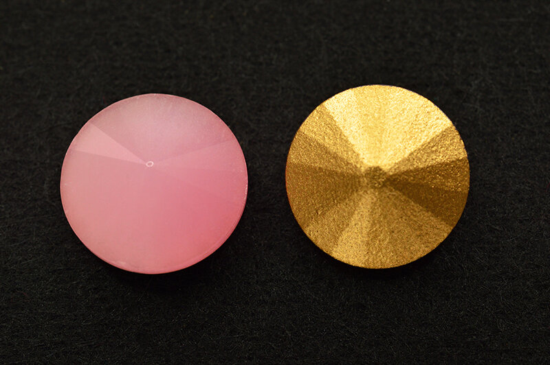 Риволи Matubo 12mm Czech Glass, цвет RV029 Pink opal, 12-RV029, 1шт