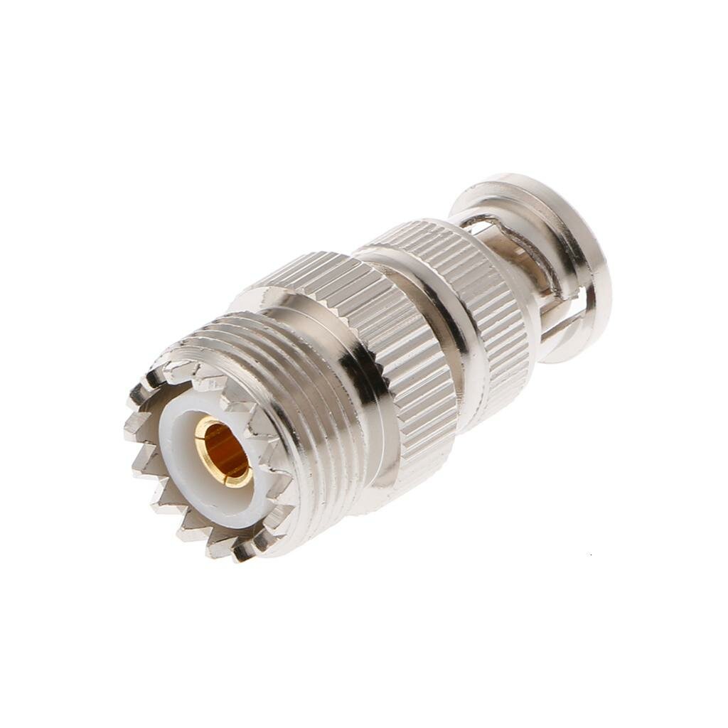 Адаптер BNC-мама — SO239, Серебро