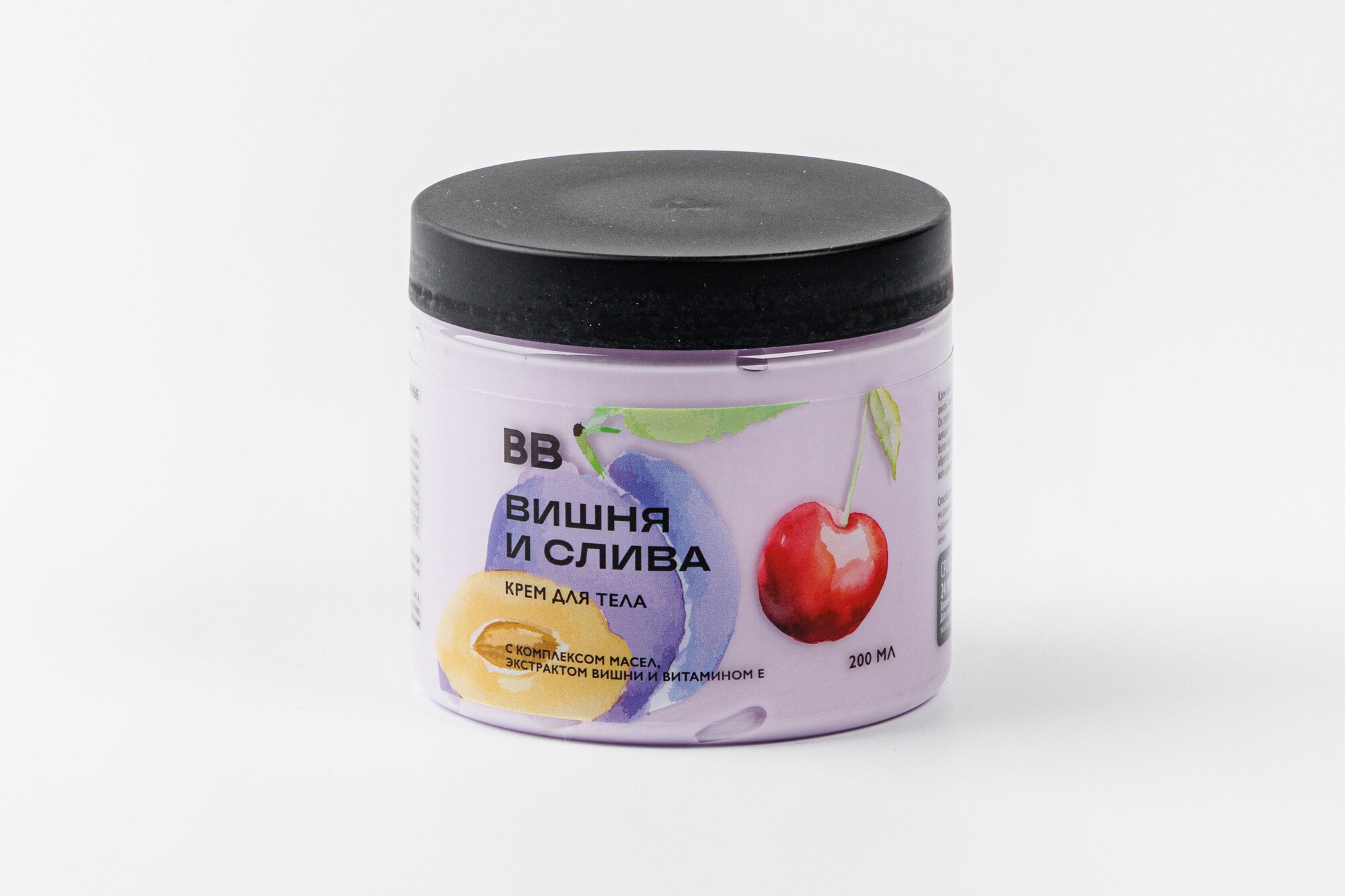 ВкусВилл Крем для тела Вишня Слива с маслами