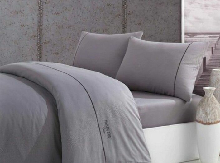 Постельное белье Maison Dor SPRING евро на матрац 180*200 серый
