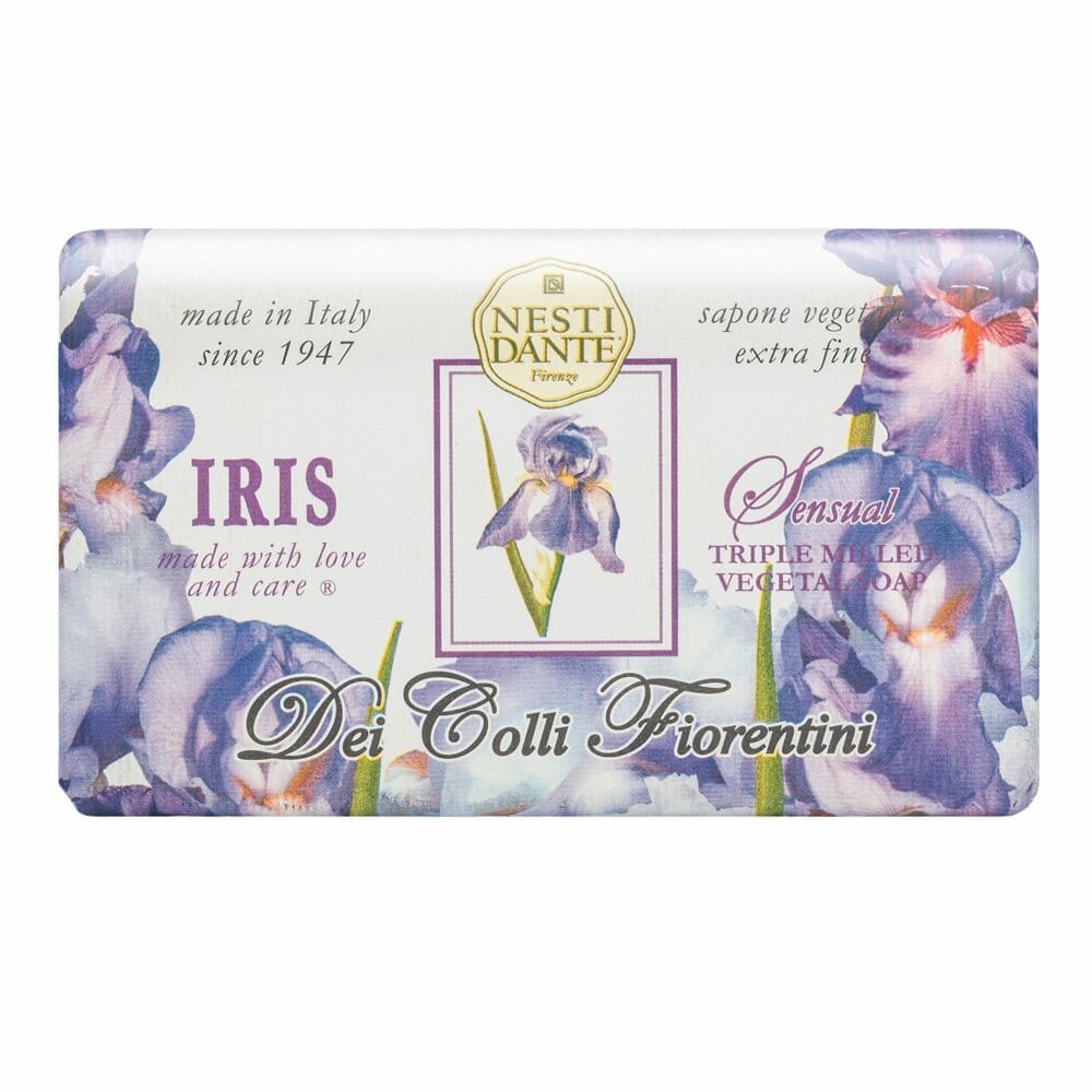 Твердое мыло Nesti Dante Dei Colli Fiorentina Triple Milled Vegetal Soap Iris Giaggiolo 250 г