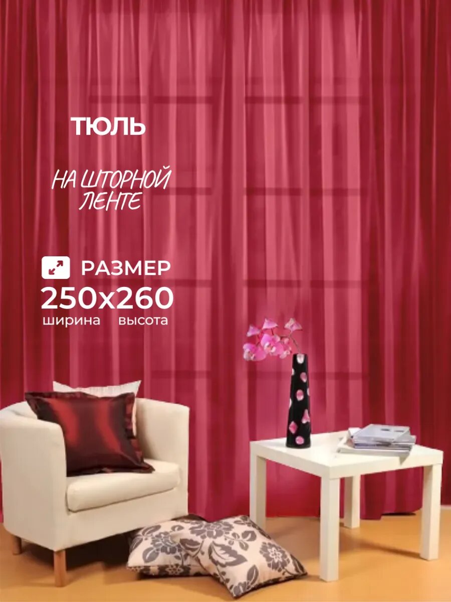 Тюль Моно, 250х260 см