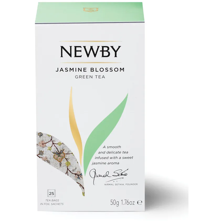 Чай пакетированный Newby Цветок Жасмина, 25 пакетов на чашку, 50 грамм
