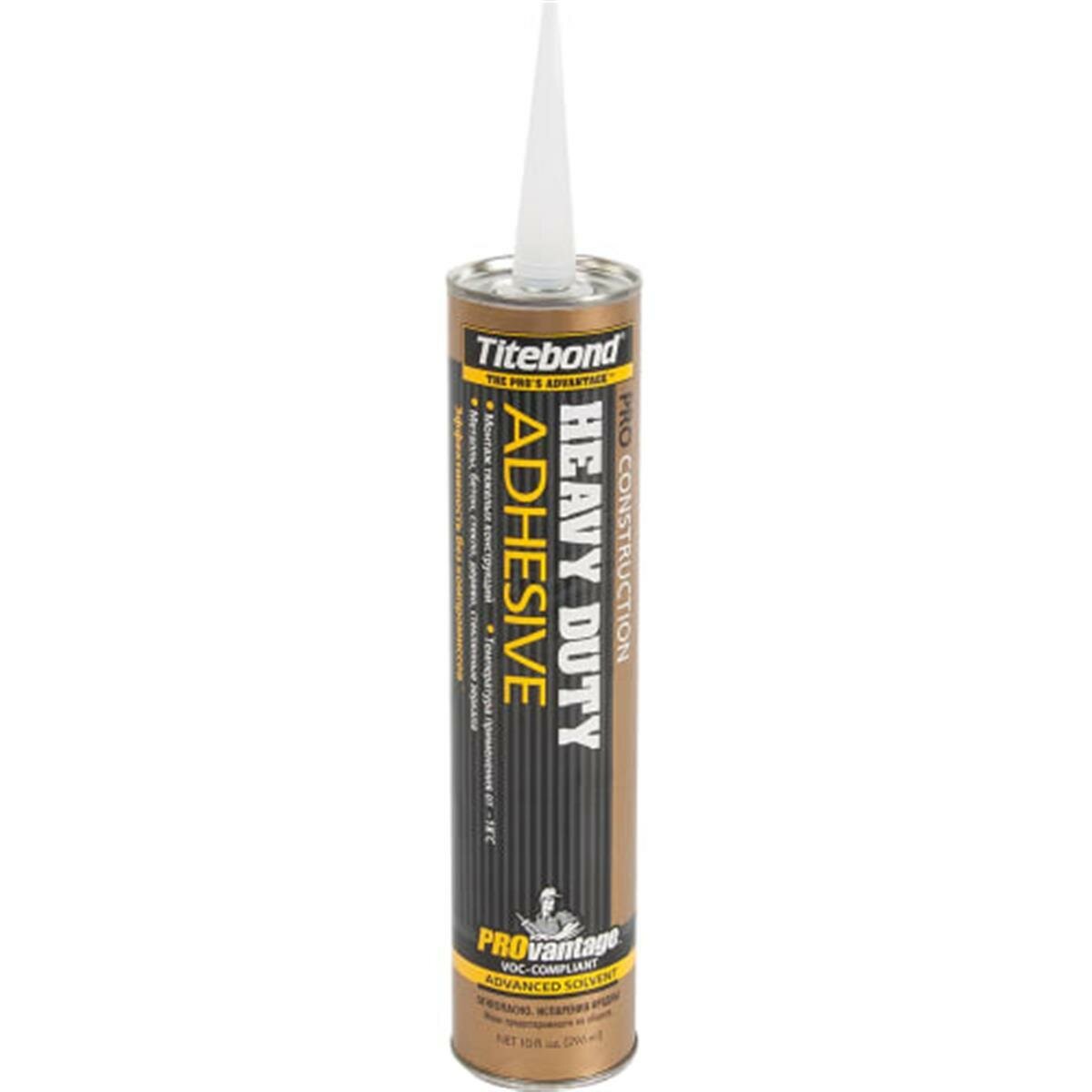 Клей монтажный Titebond Heavy Duty Pro сверхсильный цвет светло-бежевый 296 мл