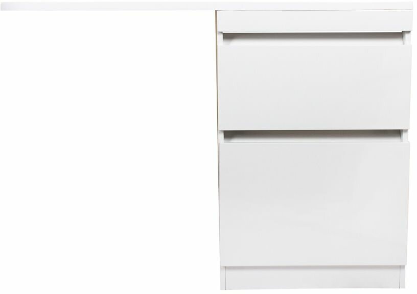 Тумба с раковиной Style Line Даллас 120 R Люкс, белая PLUS эмаль