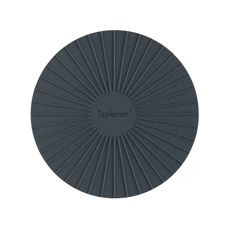 Круглая силиконовая подставка для посуды Taplemat, однотонная, жаростойкая, для кухни, 1 шт, диаметр 18 см