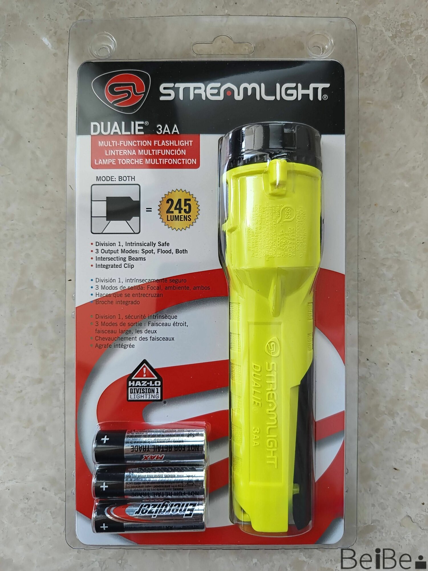 Прочный светодиодный фонарик Streamlight 68750 Dualie 3AA с независимым управлением светом