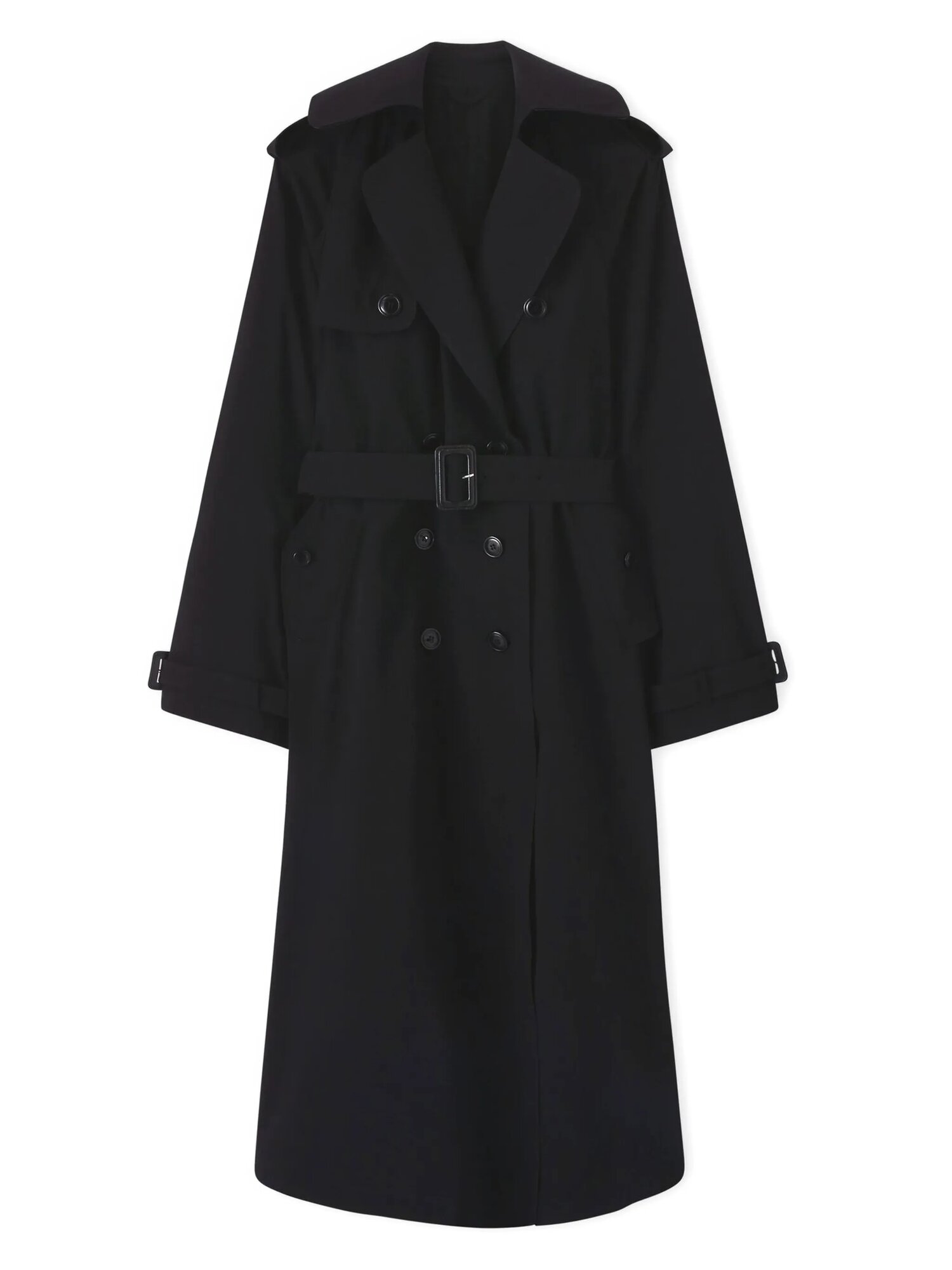 Пальто Ermanno Scervino Double-breasted belted trench coat, размер 38 — фото 1