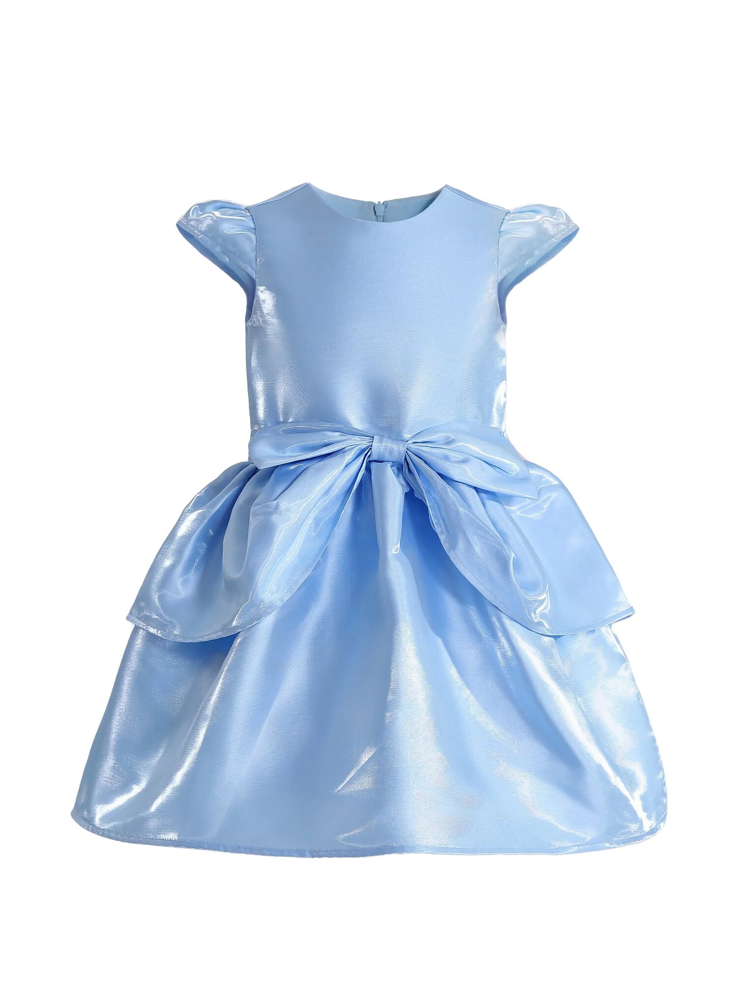 Платье Juliora bow-detail puff-sleeve dress