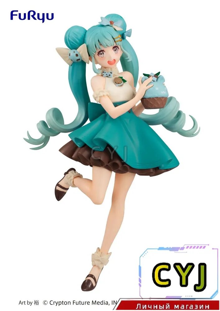 FuRyu Фигурки по видеоиграм и фильмам/MIKU SweetSweets Chocolate Mint/CYJ